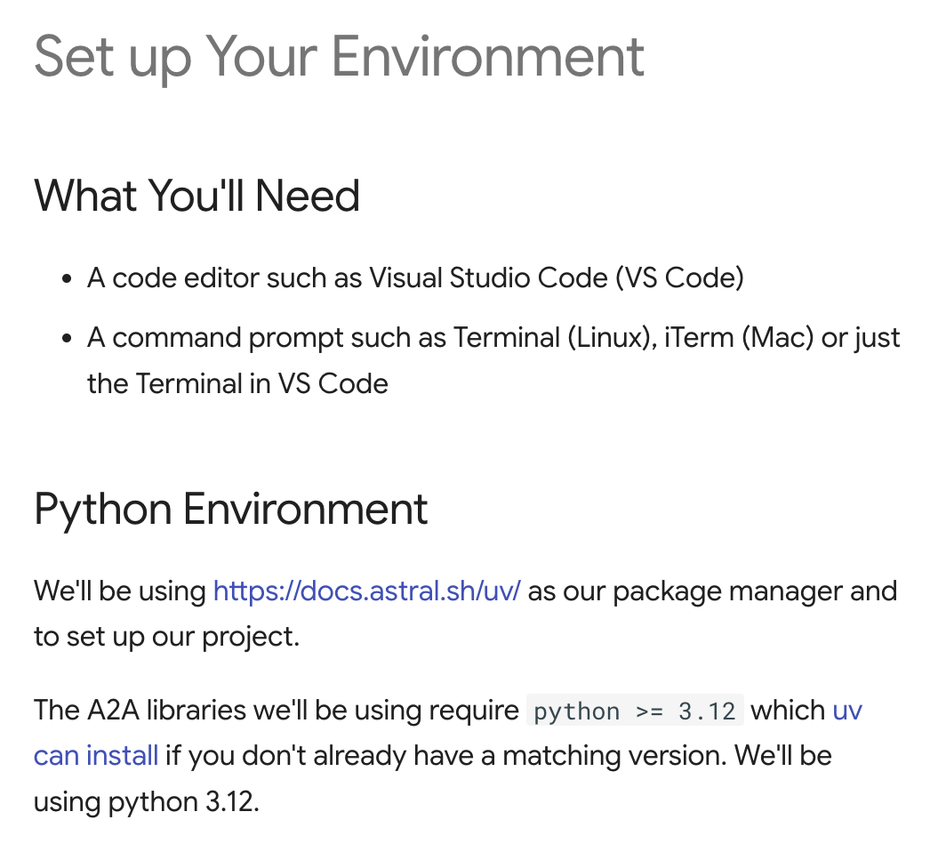 【Agent2Agent Protocol】 公式の Python を使った A2Aチュートリアルのサーバー立ち上げまでを試す（バグの対処も ...