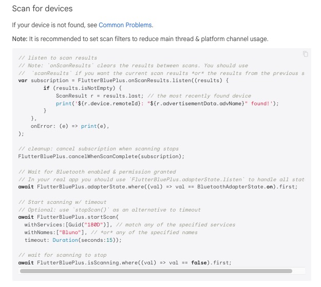 flutter_blue_plus を使った BLEスキャンを Flutter で実装してみる： Android Studio で ...