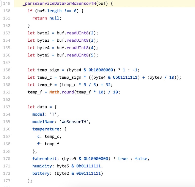 SwitchBot温湿度計のデータを Web Bluetooth API で取得する【完結編】 #JavaScript - Qiita