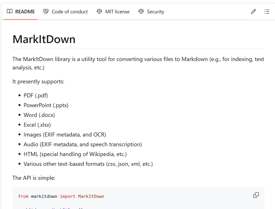 Microsoft の「MarkItDown」で Officeファイルを Markdownファイルに変換【Python】 #office - Qiita
