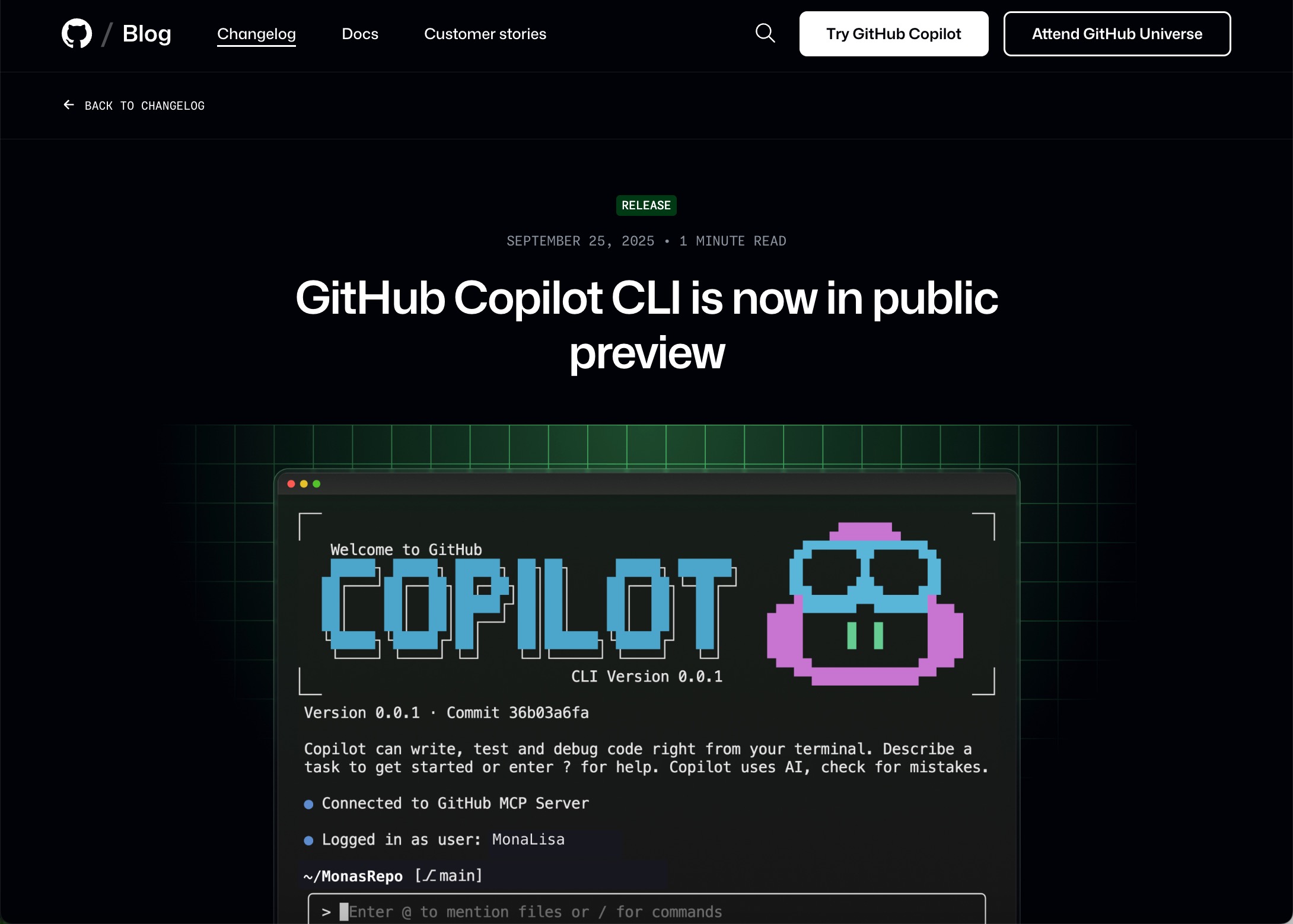 GitHub Copilot CLI（パブリックプレビュー版）を少し試してみる #githubcopilot - Qiita