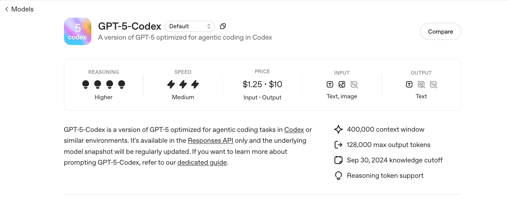 GPT-5-Codex の API利用について OpenAI公式情報を見つつ Node.js で試してみた #JavaScript - Qiita