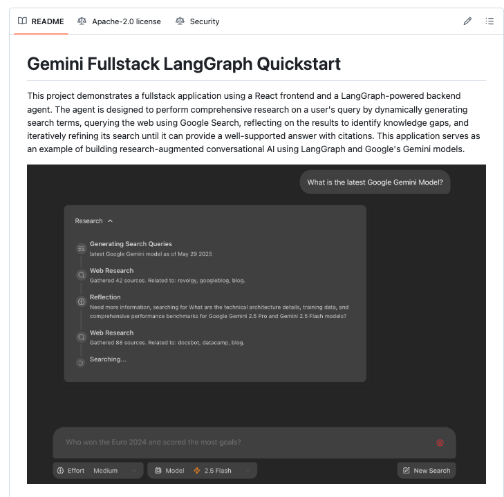 Google の OSS で Gemini API を使った自作 deep research：「gemini-fullstack-langgraph-quickstart」を動かしてみる ...