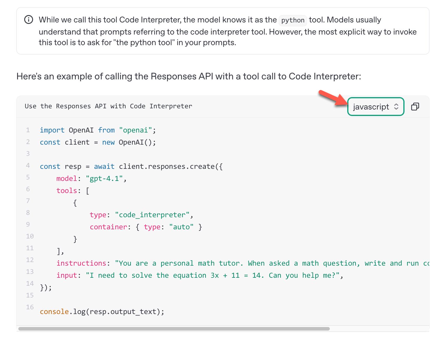 OpenAI の「Code Interpreter」が Responses API に対応したのでサクッと試す #Node.js - Qiita