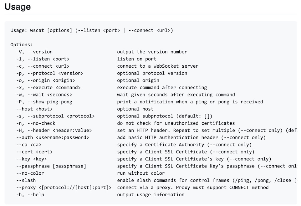 WebSocket のサーバー・クライアントをコマンドラインで簡単に実行する（npx と wscat） #Node.js - Qiita