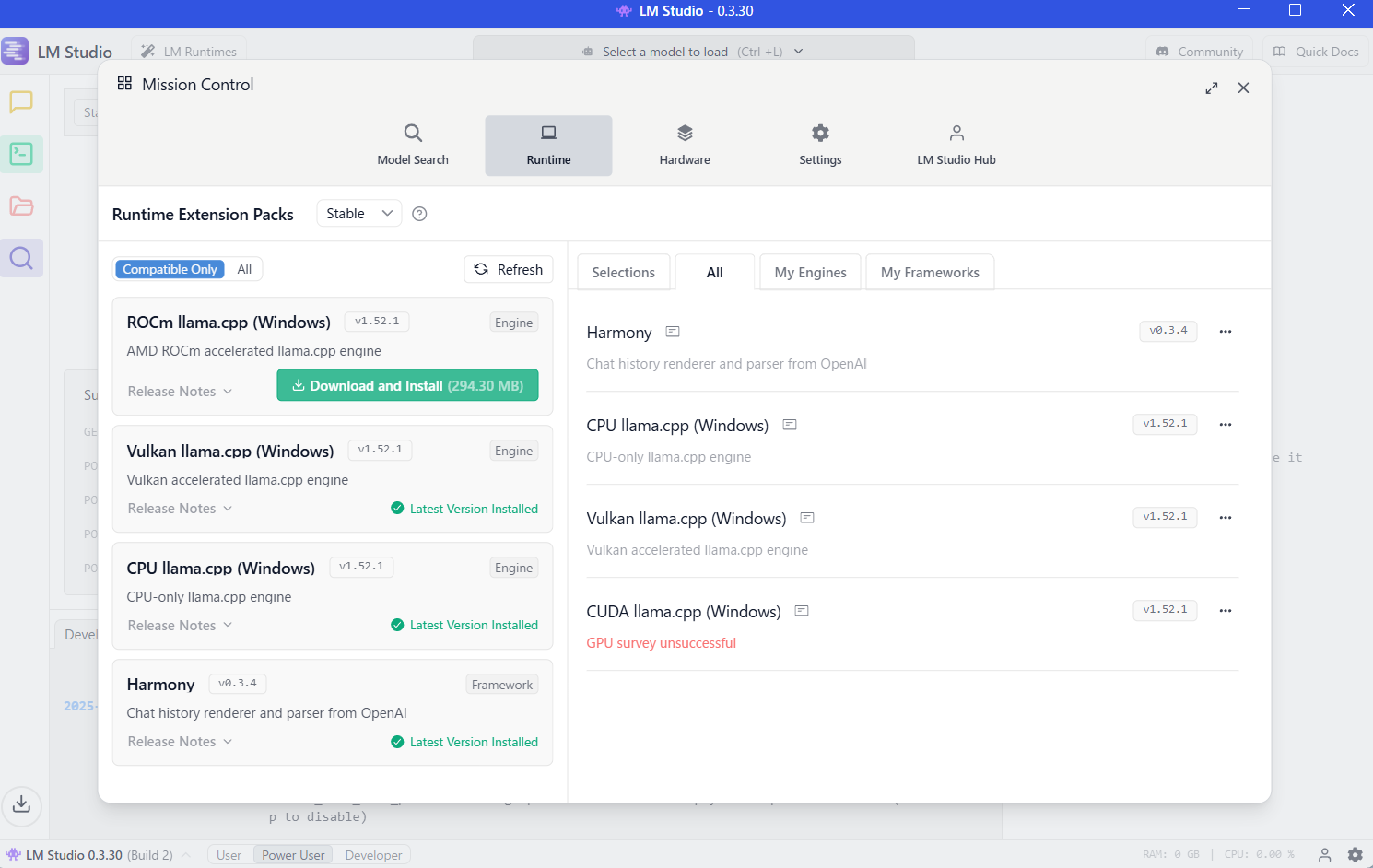 ミニPC「GMKtec EVO-X2」でローカルLLM： LM Studio で ROCm llama.cpp（Windows）＋ gpt-oss-120b を利用【Ryzen AI Max+ ...