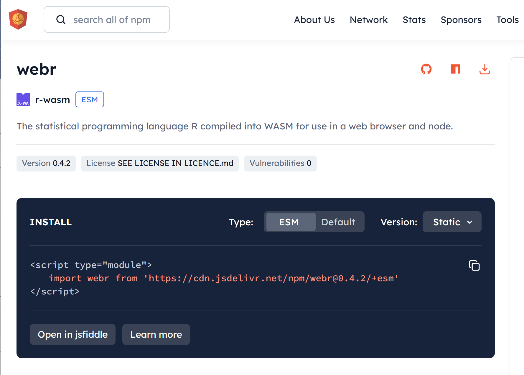 WebAssembly によりブラウザ内で R が処理できる環境「WebR」の REPL で環境構築なしに処理【R言語】 #wasm - Qiita