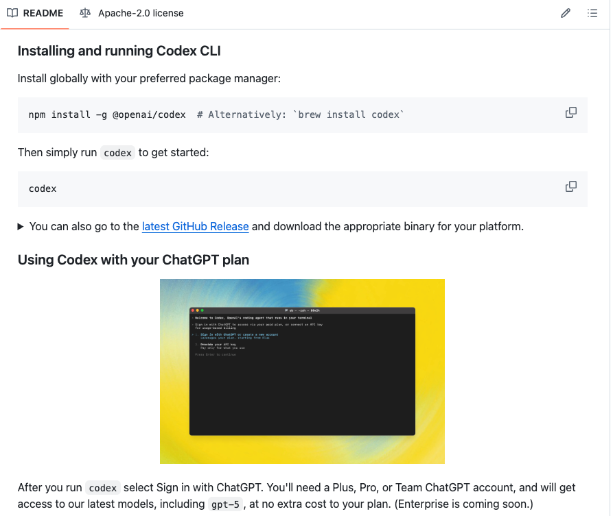 GPT-5 対応した Codex CLI を ChatGPT のアカウントに紐付けて試す（API を使わない形）【OpenAI】 #Node.js - Qiita