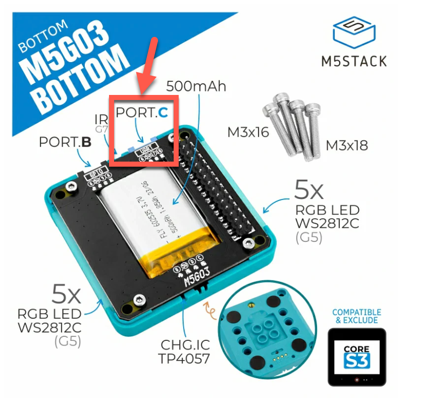M5Stack用MIDIシンセサイザユニットで音を鳴らす：M5Stack CoreS3 SE ＋ M5Stack CoreS3用バッテリーボトム の組み合わせ（M5StickC Plus2 で ...