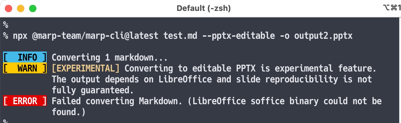 Marp CLI v4.1.0 に新しく追加された「編集可能な PowerPointファイルの出力」を試してみた #Markdown - Qiita
