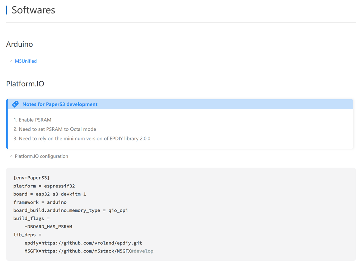 M5PaperS3 の情報を確認してみる【M5Stack】 #M5stack - Qiita