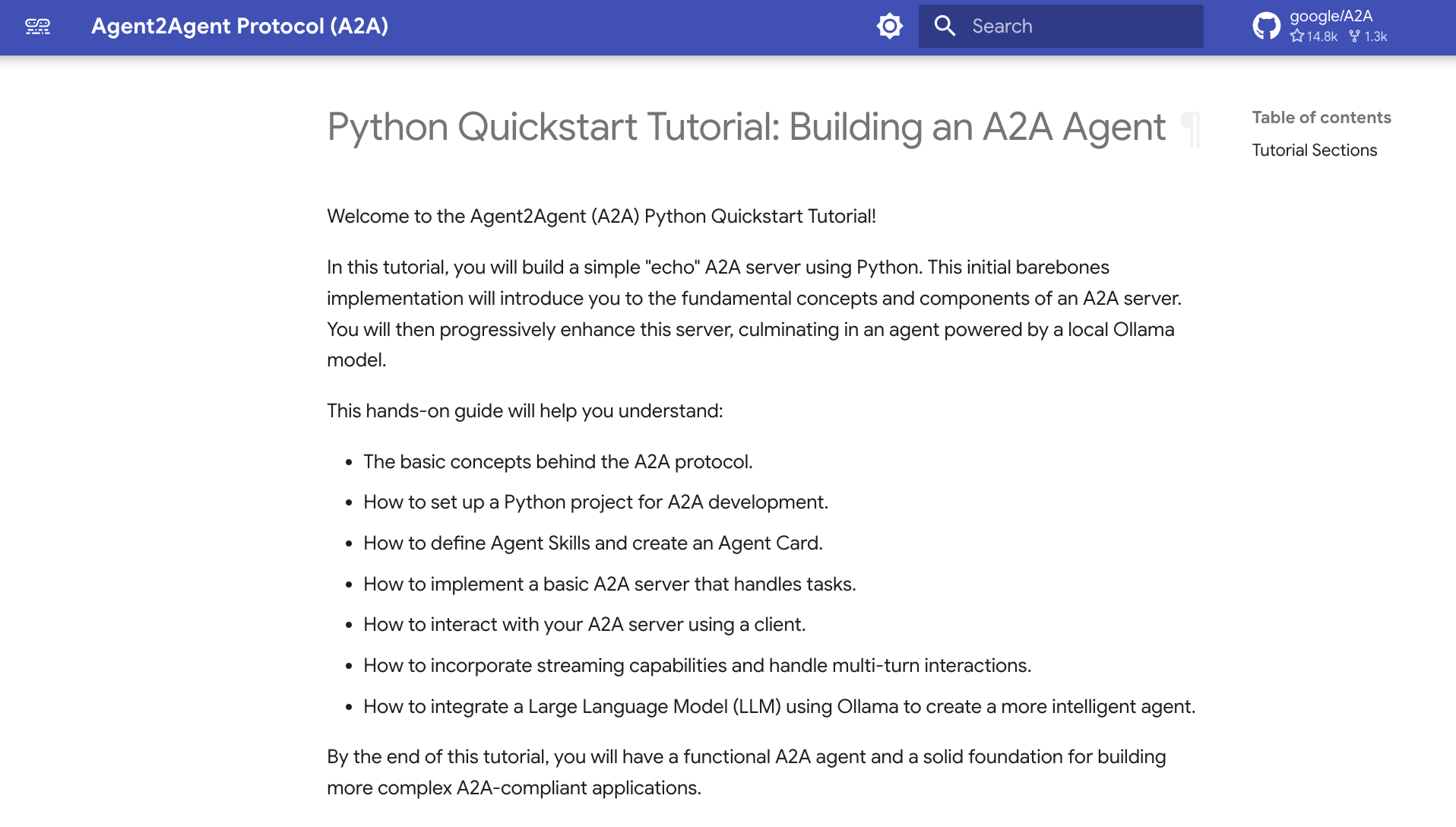 【Agent2Agent Protocol】 公式の Python を使った A2Aチュートリアルのサーバー立ち上げまでを試す（バグの対処も ...