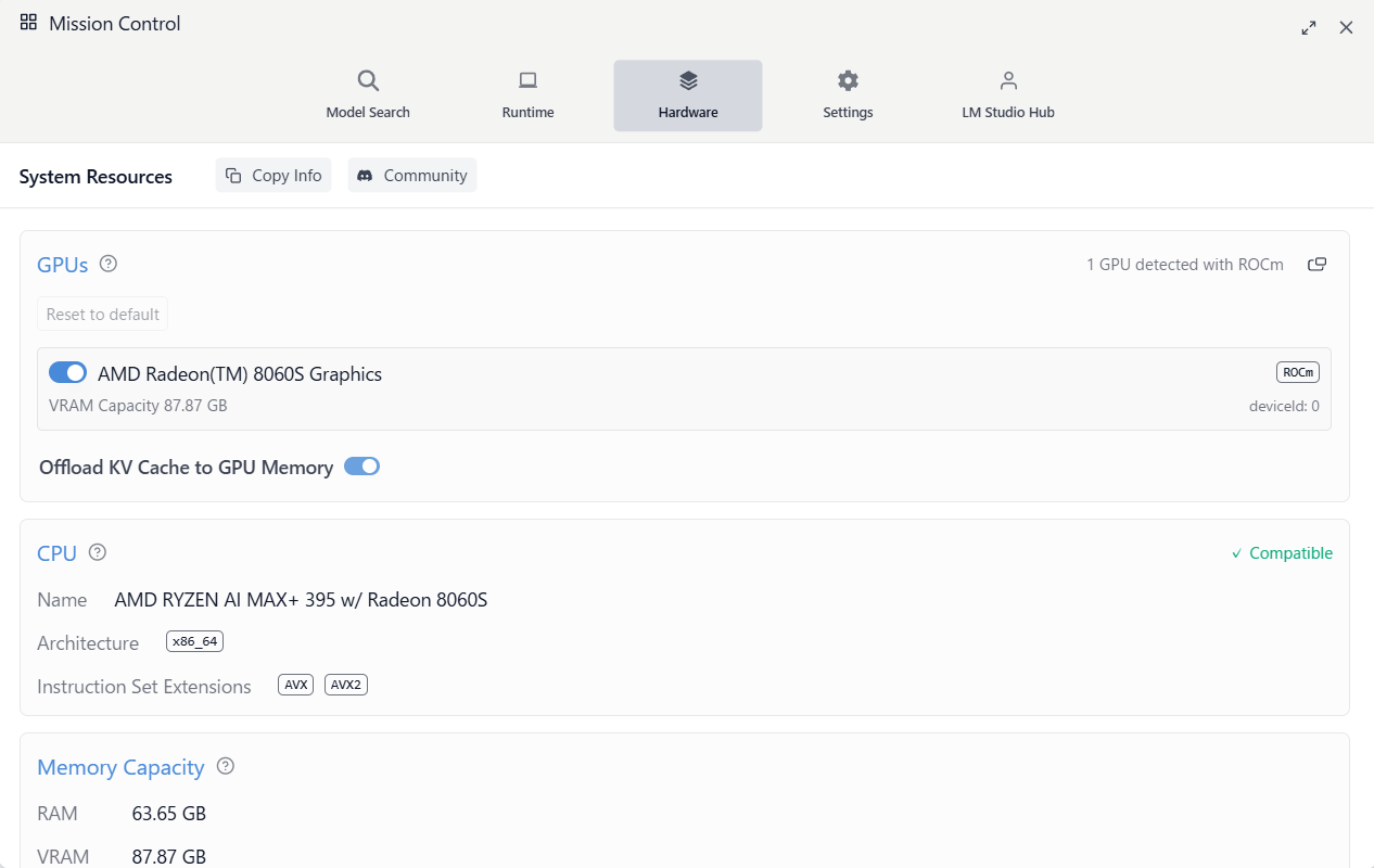 ミニPC「GMKtec EVO-X2」でローカルLLM： LM Studio で ROCm llama.cpp（Windows）＋ gpt-oss-120b を利用【Ryzen AI Max+ ...