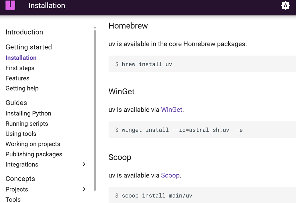 uv を今さらながら使い始めてみる（Python のパッケージ管理など） #homebrew - Qiita