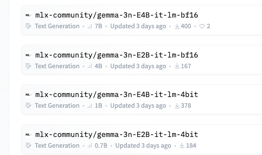 M4 の Mac mini でローカルLLM： Gemma 3n を MLX LM・MLX-VLM で試す（画像入力を試したものはエラーが出て未解決 ← その後解決） #Python - Qiita