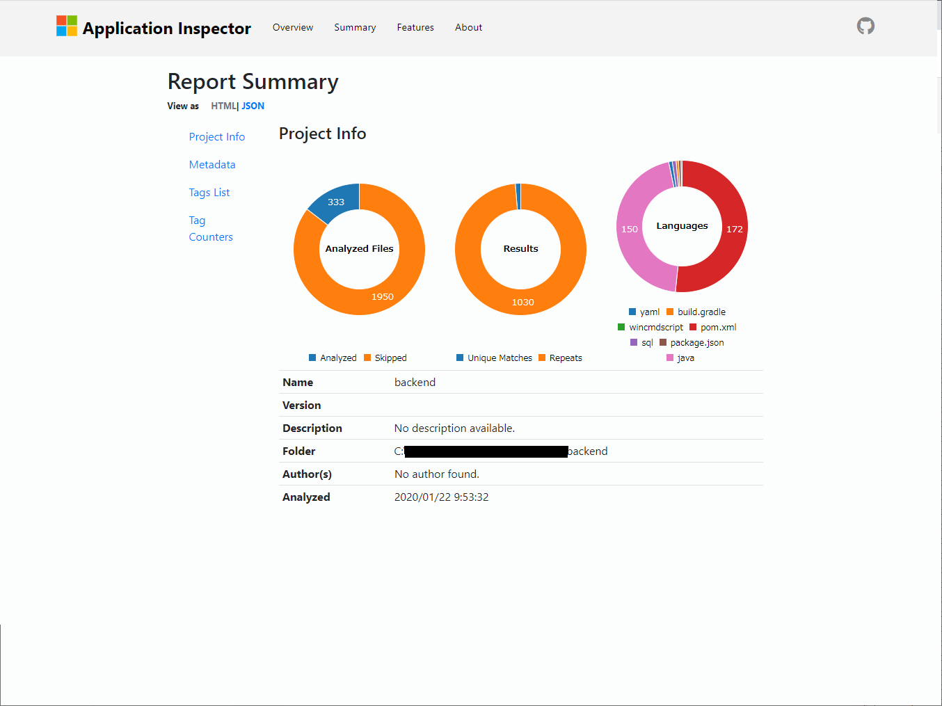 Microsoft Application Inspector によるソースコード解析手順 #静的解析 - Qiita