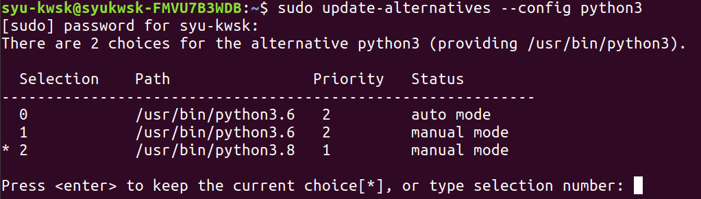 Ubuntu18.04にPython3.8を入れる #Python - Qiita