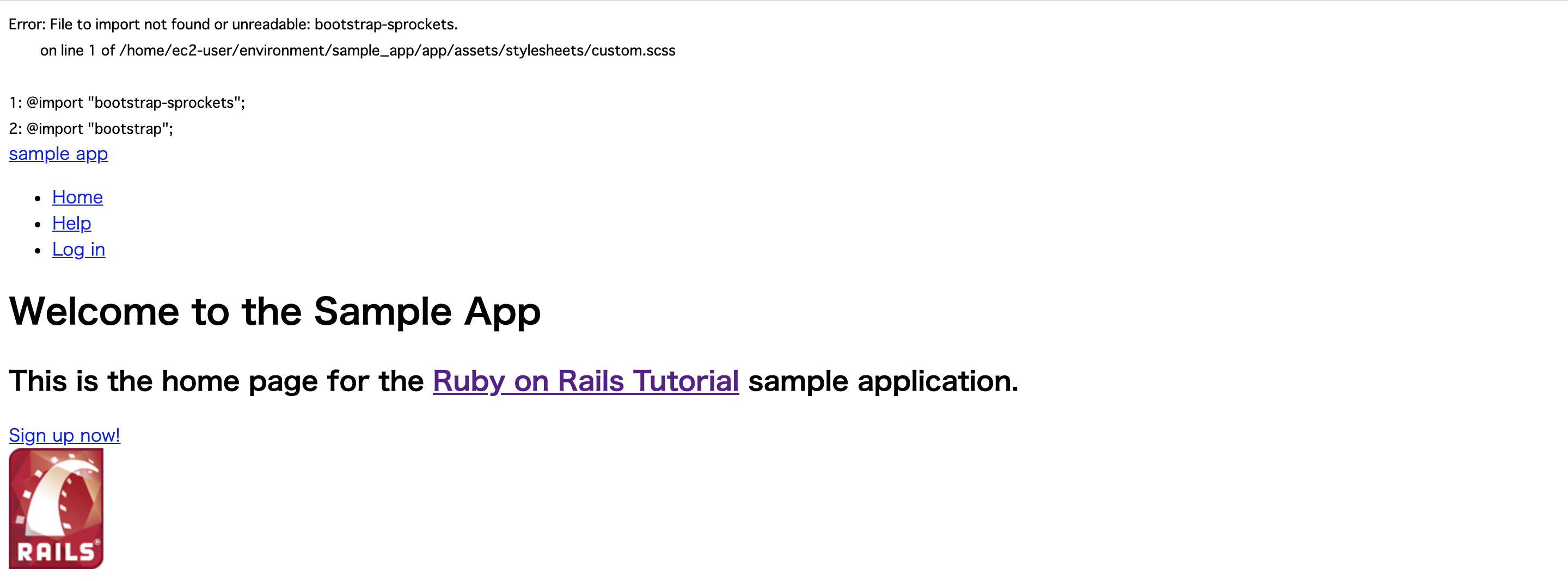 【5章】RailsチュートリアルでBootstrapが導入できない時の解決方法 #Ruby - Qiita