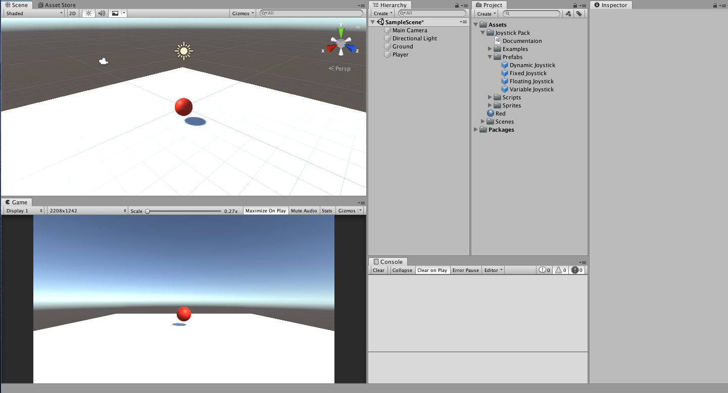 【Unity】 JoyStickで移動と視点変更を実装 #C# - Qiita