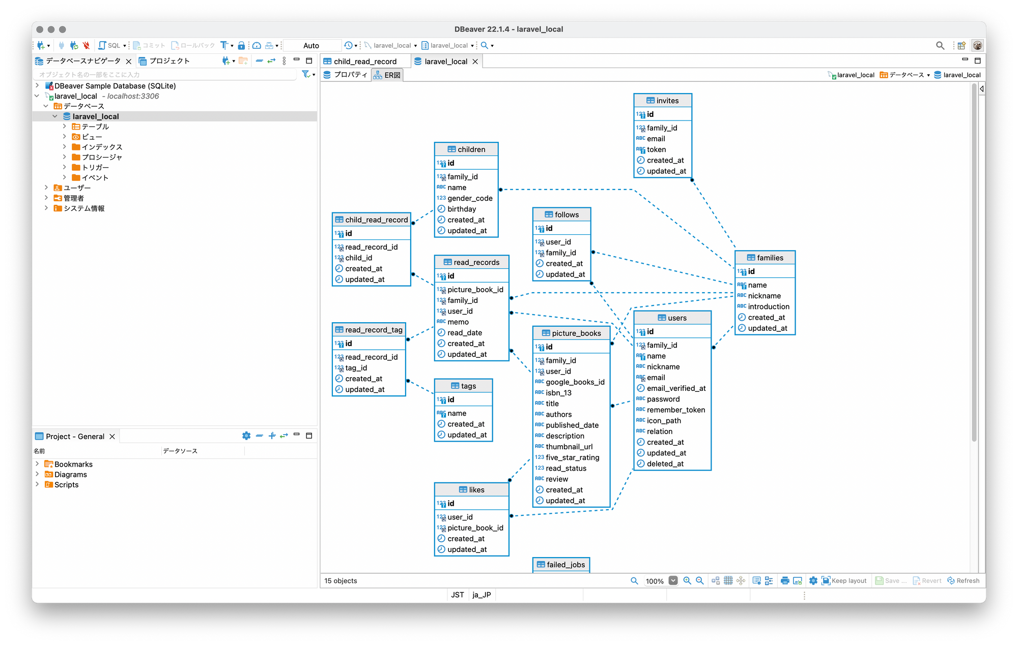 ER図の自動生成について、dbdiagram.io, DBeaver, A5M2 を比較してみる。 #a5m2 - Qiita