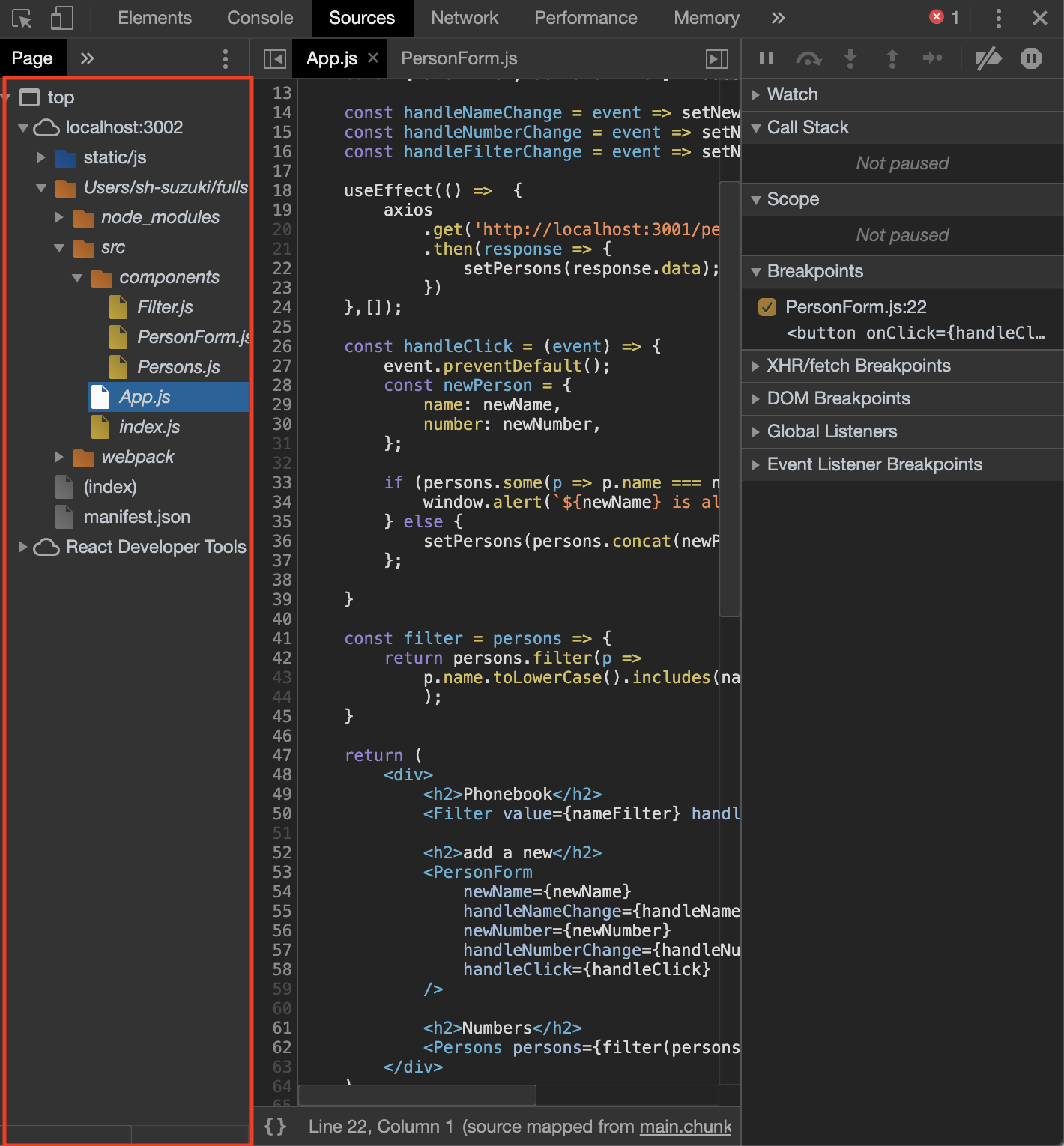 Chrome Dev ToolsでJavaScript/TypeScriptデバッグ ~さようならconsole.log~ #debug - Qiita