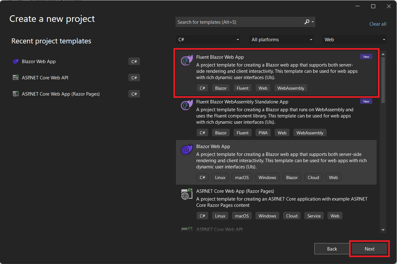 2024: FluentUI Blazor のウェブアプリを作成 (ASP.NET Core / .Net 8.0 対象） #Web ...