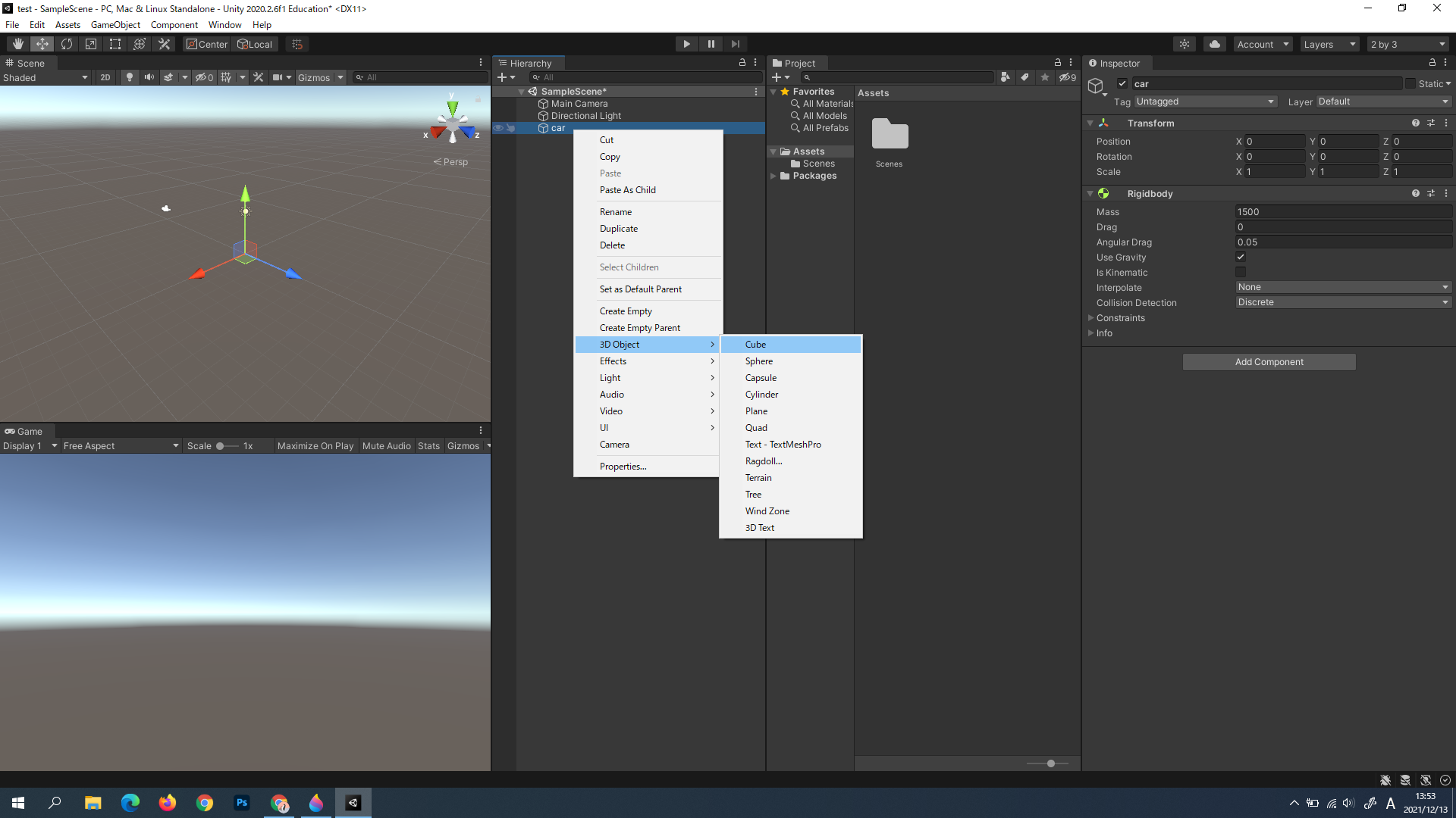 【Unity】WheelColliderを使った車の作成1 #メモ書き - Qiita