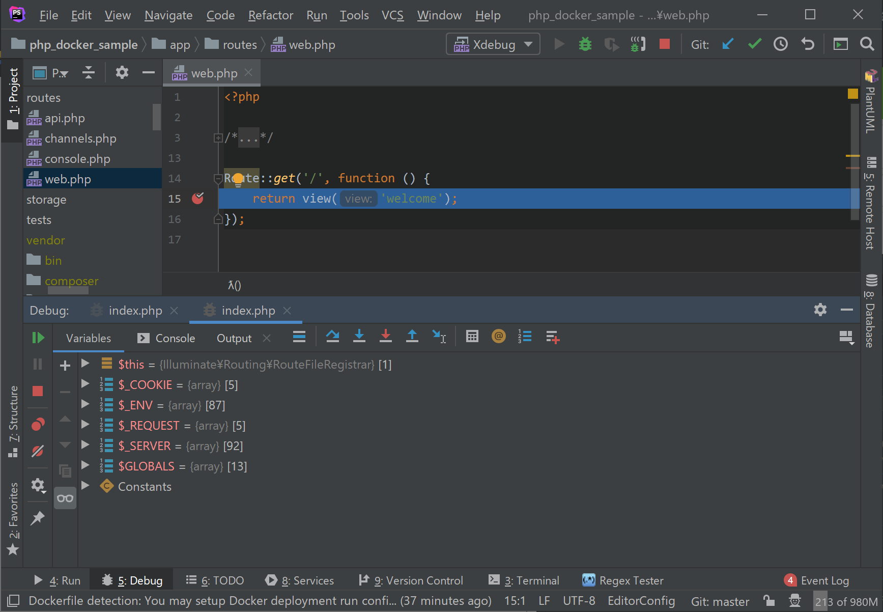 Docker Desktop WSL 2 ＋ PhpStormでPHP開発環境を作ってみる #Laravel - Qiita