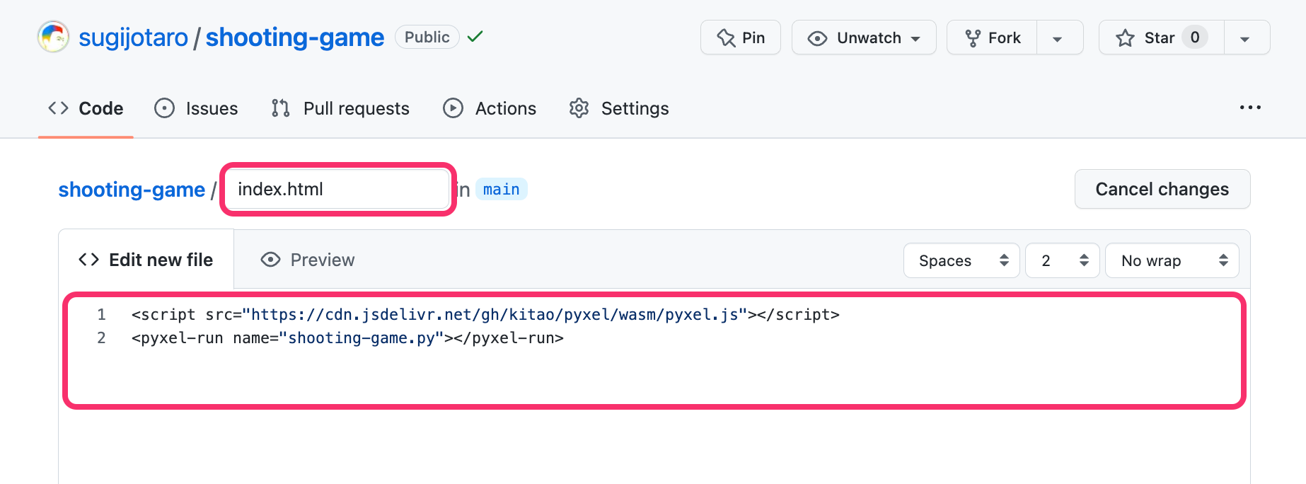 Pyxelで作ったゲームをネット上に公開しよう！ #Python - Qiita