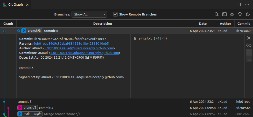 VSCode + Git Graph で Git をもうちょっと快適に操作する #Git - Qiita