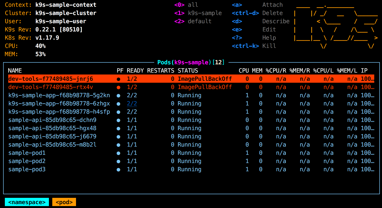 k9s使い方まとめ #kubernetes - Qiita