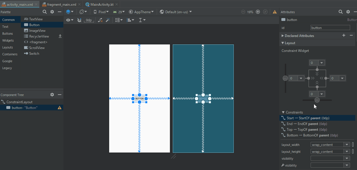 【Android Studio】Layout Editorを活用してレイアウトを作成する #AndroidStudio - Qiita