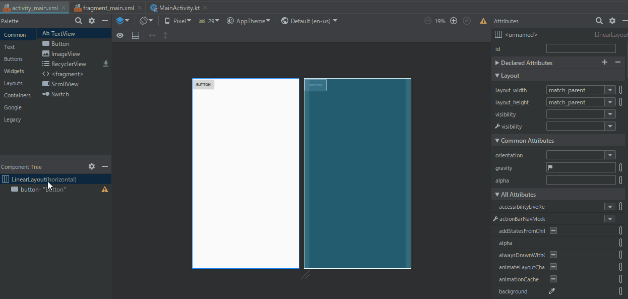 【Android Studio】Layout Editorを活用してレイアウトを作成する #AndroidStudio - Qiita
