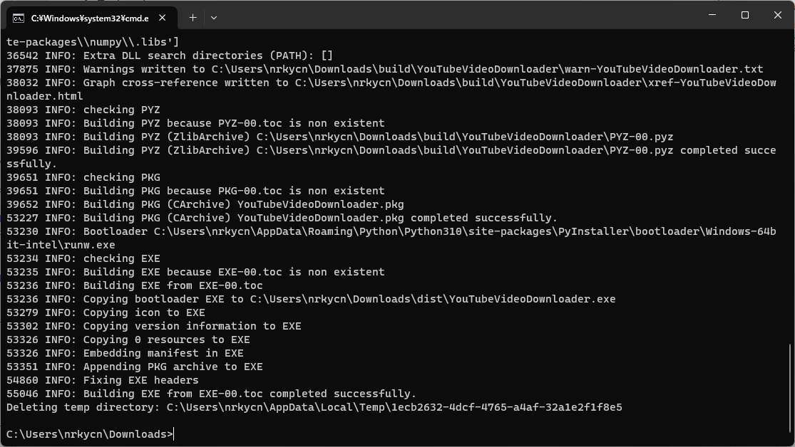 [16日目] PythonとFletで作ったソフトをexe化する #YouTube - Qiita