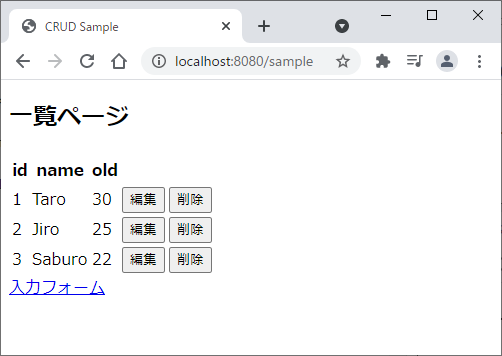 【初心者】Spring Boot で骨組みだけの CRUD アプリを作ってデータの流れを確認する #Java - Qiita
