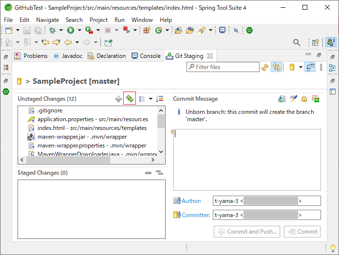 【初心者向け】Spring Tool Suite から GitHub に Push する手順（Windows） #spring - Qiita
