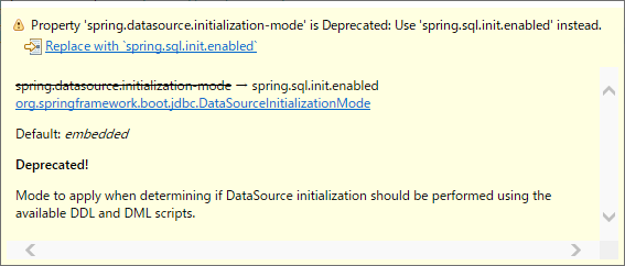 Spring Boot 2.5 で spring.datasource.initialization-mode が非推奨となっている件 #SpringBoot - Qiita