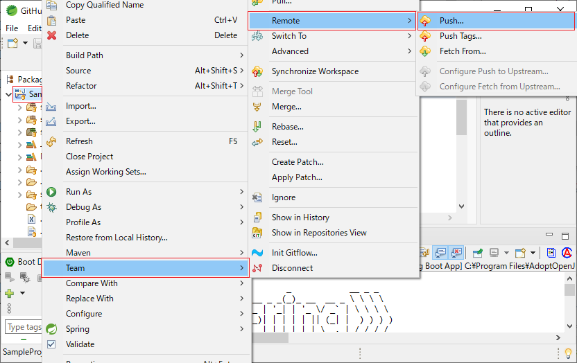 【初心者向け】Spring Tool Suite から GitHub に Push する手順（Windows） #spring - Qiita