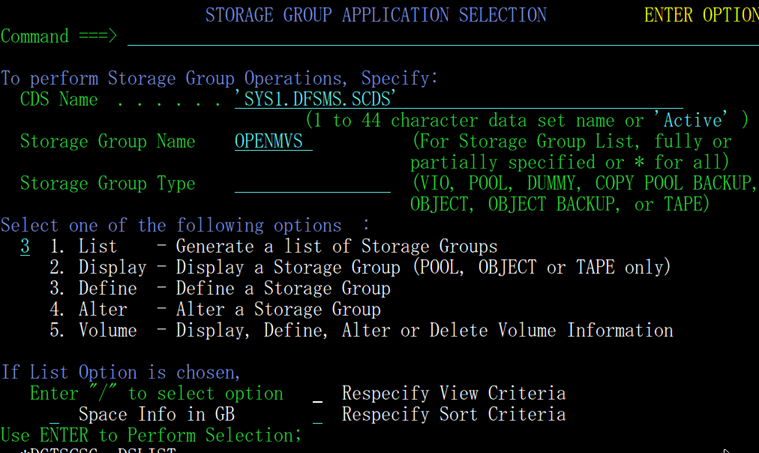 SMS環境構築_Storage Groupの設定 #zOS - Qiita