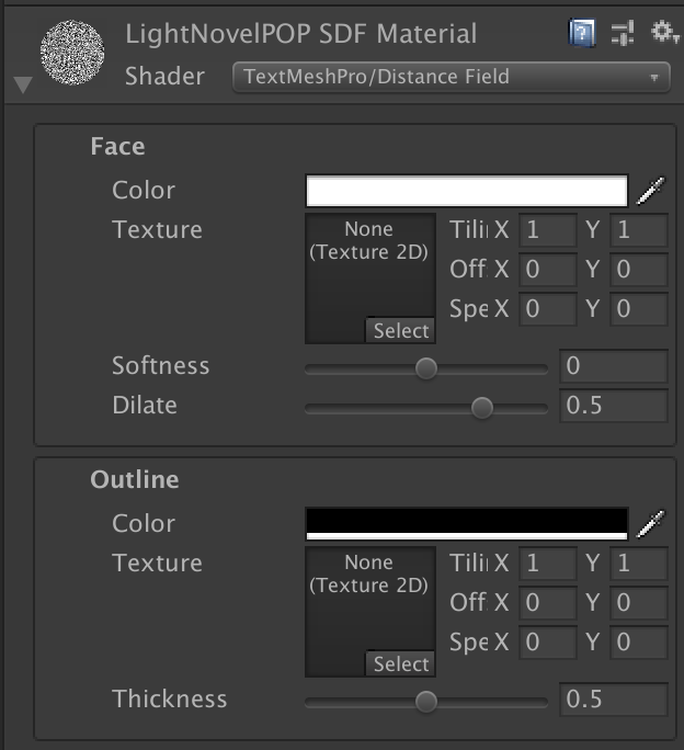 【Unity】TextMesh Proで文字を潰さず縁取りする方法 (Editor & Script)