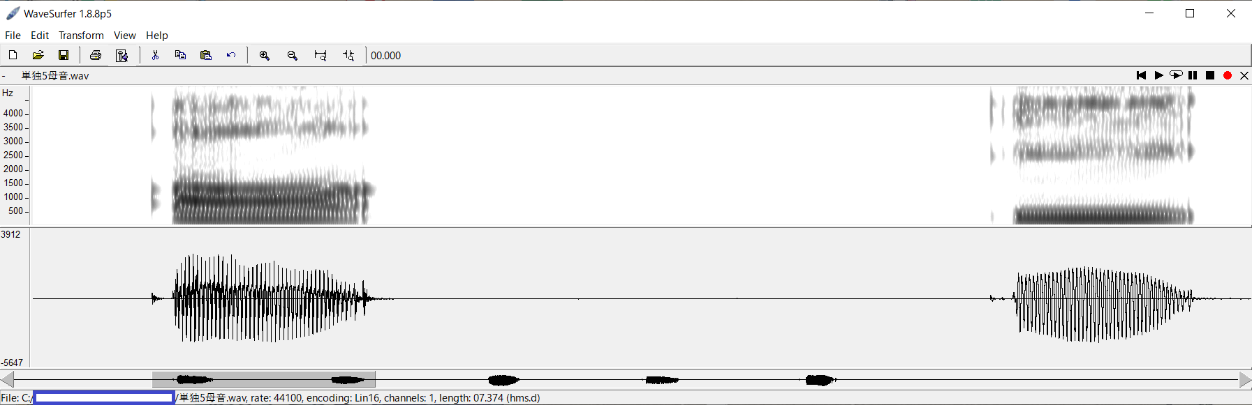 WaveSurferによる音声分析 #音声解析 - Qiita
