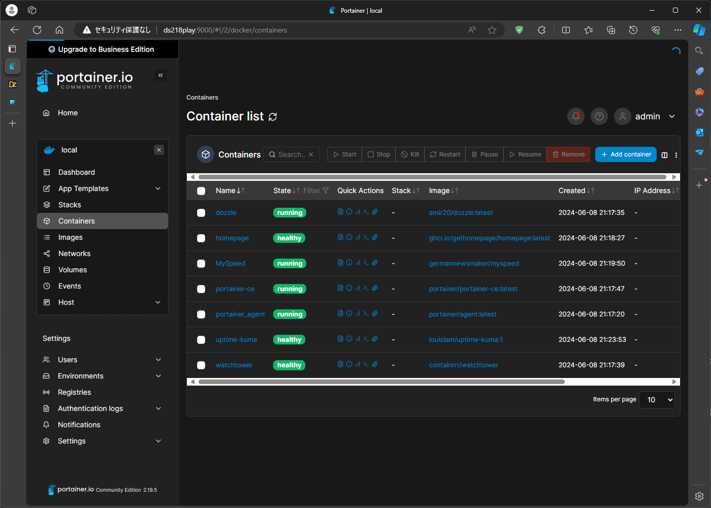 ARM CPU の Synology NAS で Docker を使う。 #synology - Qiita