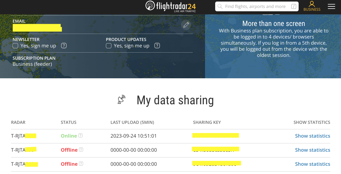 Flight radar24の設定移行作業 〜Flight radar24のあっためなおし〜 #RaspberryPi4 - Qiita