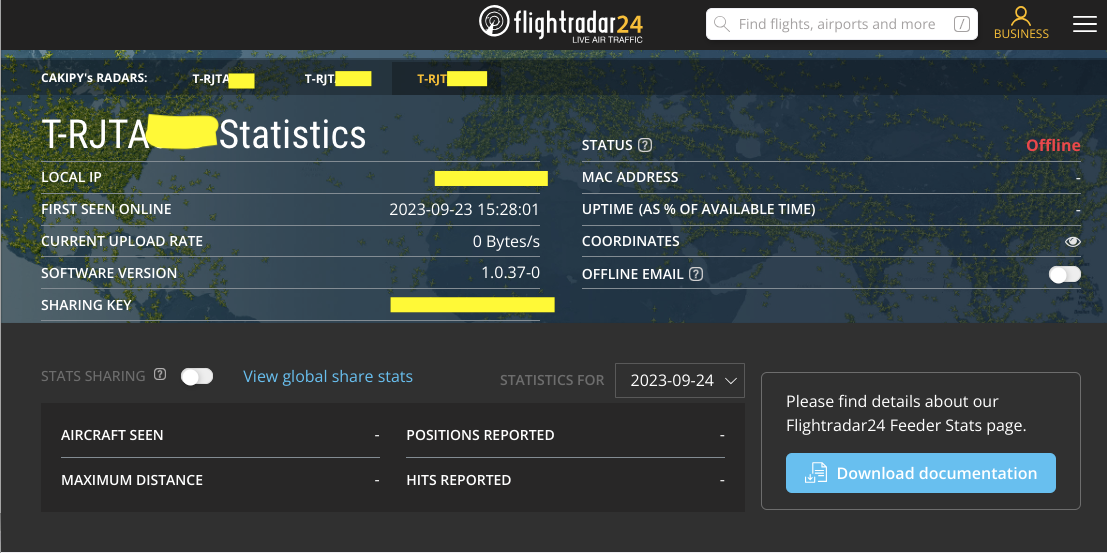 Flight radar24の設定移行作業 〜Flight radar24のあっためなおし〜 #RaspberryPi4 - Qiita