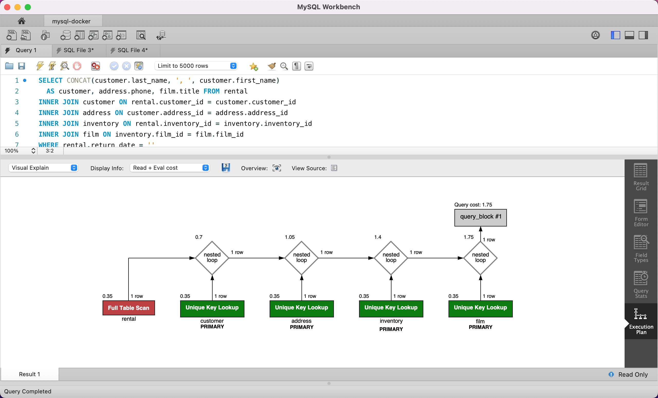 【MySQL学習】実行計画をVisual Explain Planで確認する #MySQL8.0 - Qiita