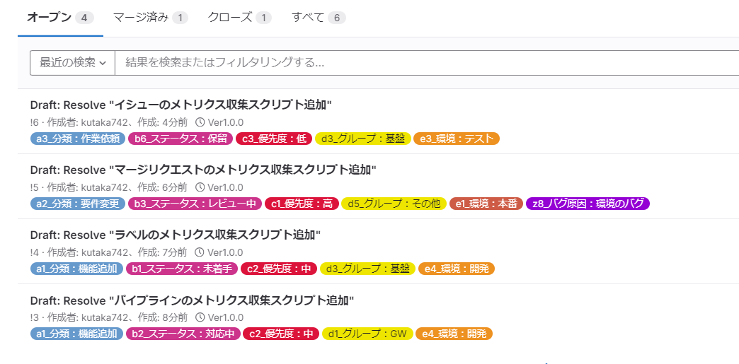 GitLabのissue管理方法 #label - Qiita