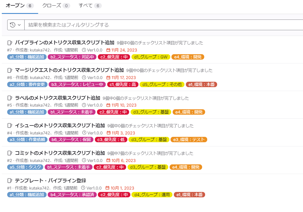 GitLabのissue管理方法 #label - Qiita