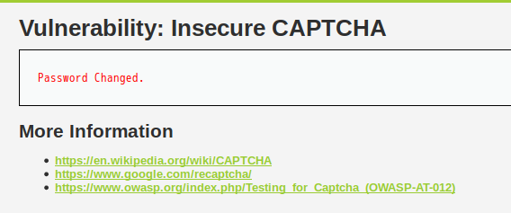 DVWAでInsecure CAPTCHA - Qiita