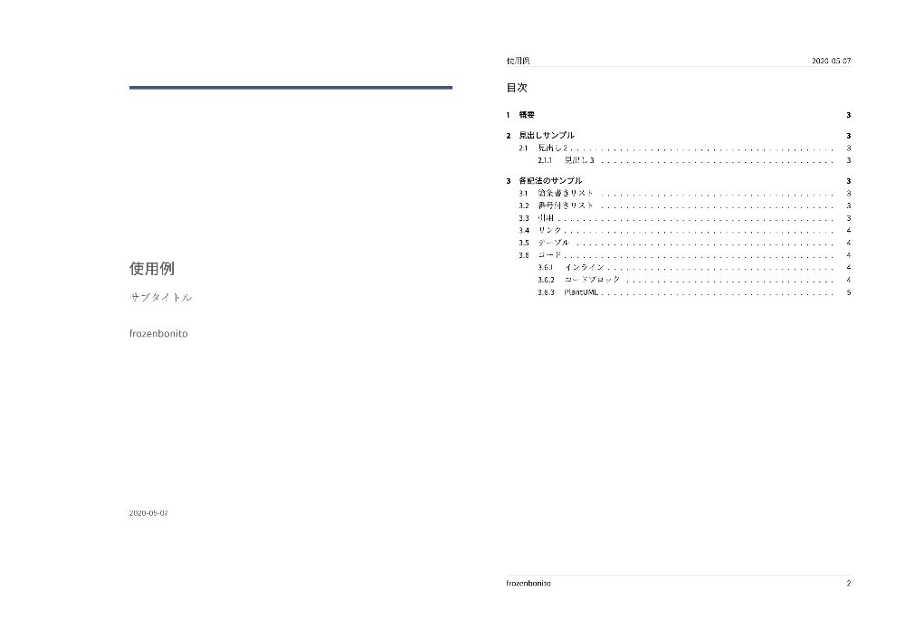 Markdown からいい感じの PDF を作る #Docker - Qiita