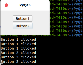 PyQt5のチュートリアルを動かす ④ Signals & Slots #Python - Qiita